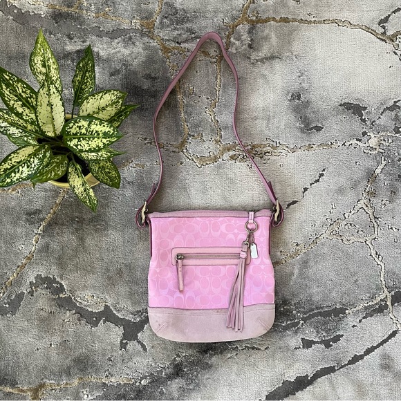 Coach | Bags | Vintage Coach Y2k Babypink Monogram Signature Collection ...
